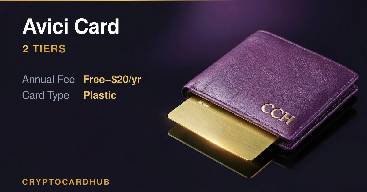 Avici Card - Crypto Card Details and Rewards